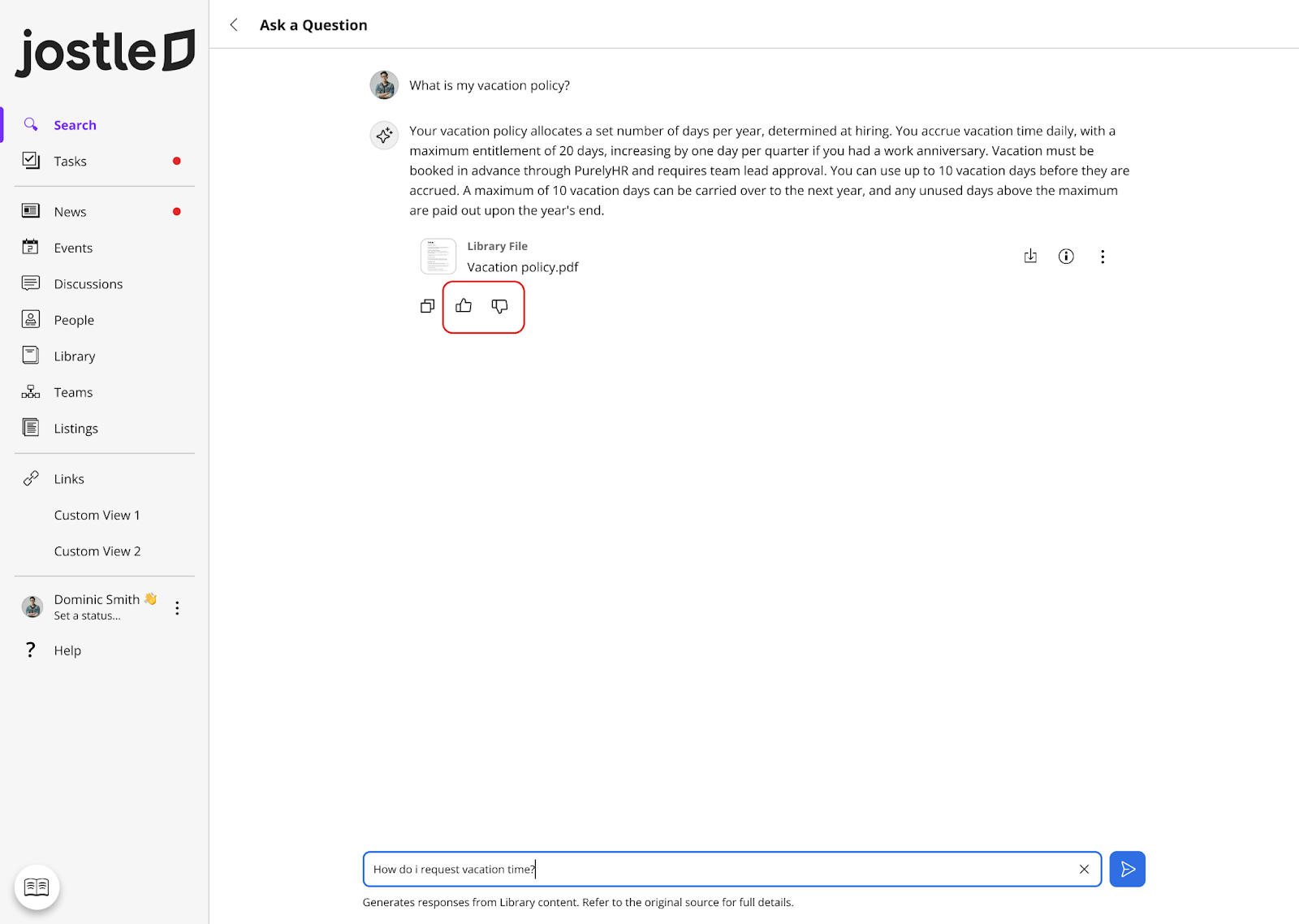How to use: Ask a Question – Support Center