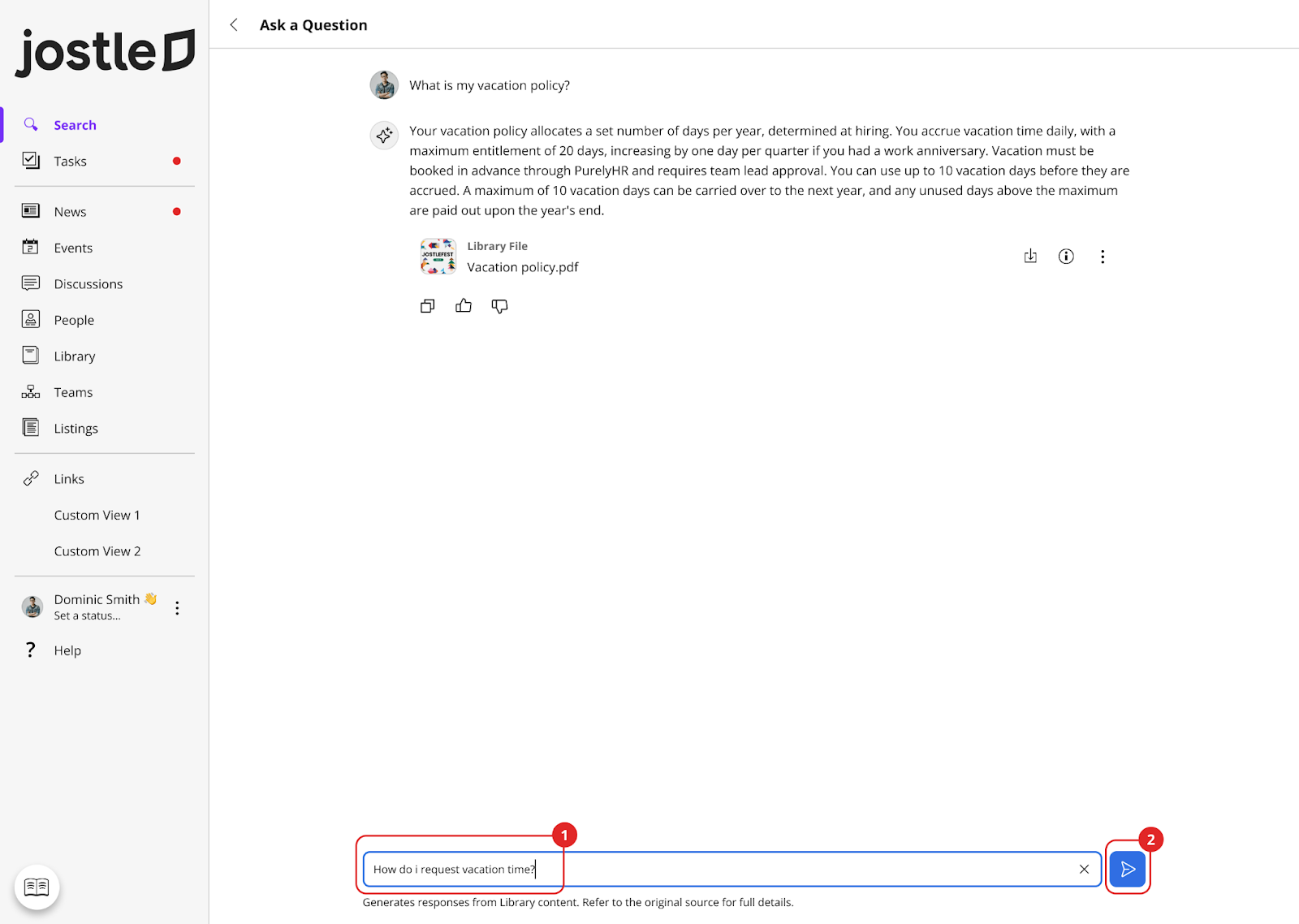 How to use: Ask a Question – Support Center